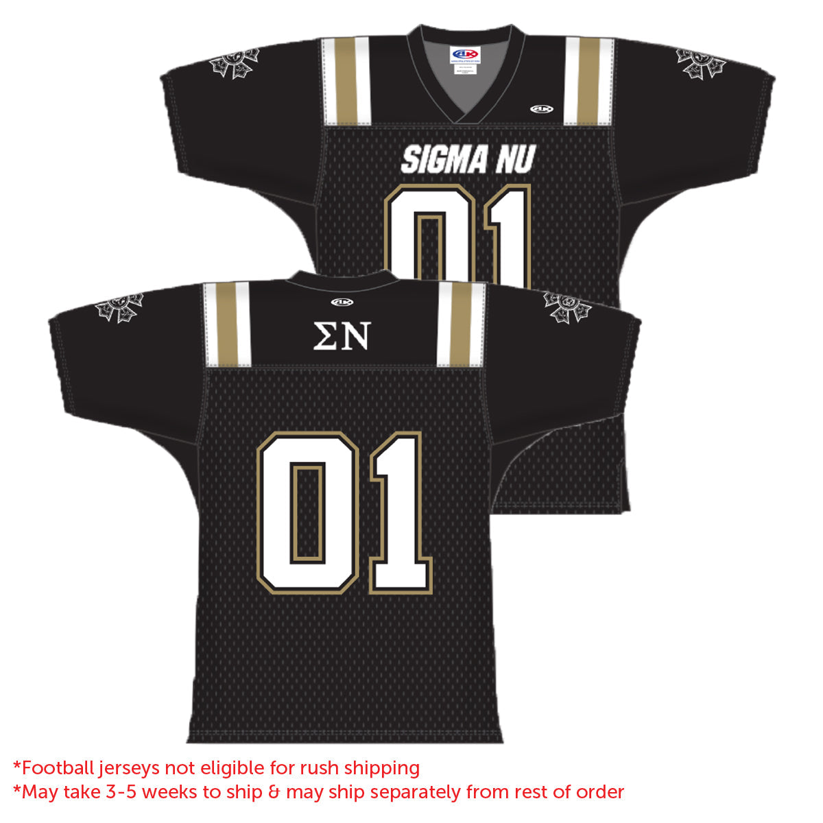 Sigma Nu Sublimated Football Jersey – Sigma Nu Official Store